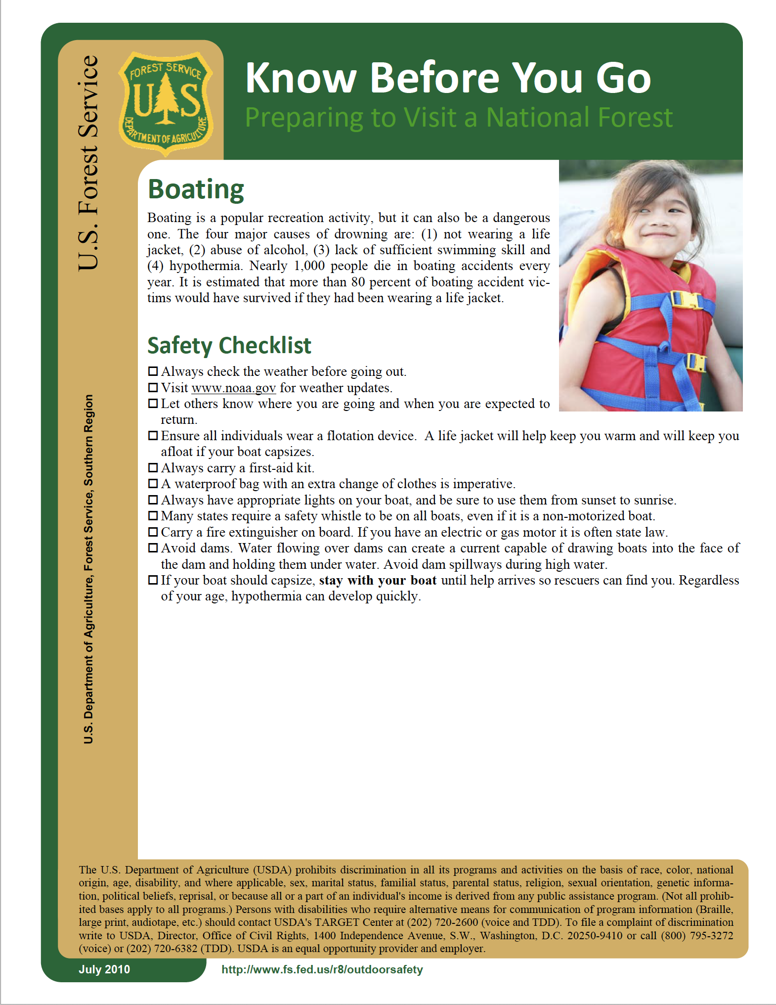 Boating Safety Checklist Us Coast Guard at James Barnhardt blog